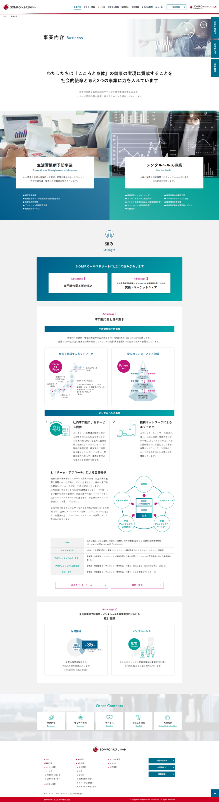 SOMPOヘルスサポート株式会社｜WEB - ORIGINAL｜株式会社ネットフォレスト